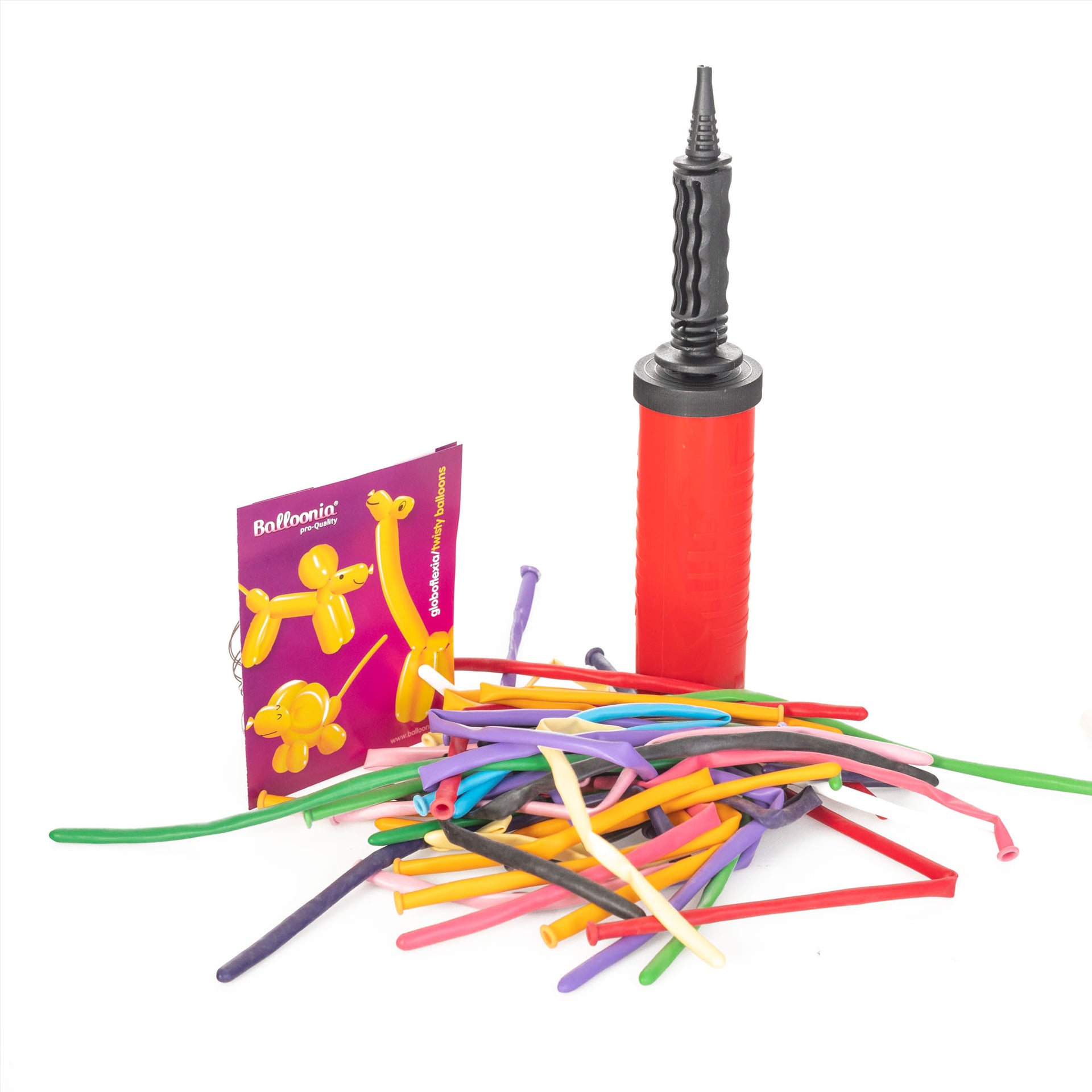 Balloonia Modelling Balloons - Complete Set with Pump