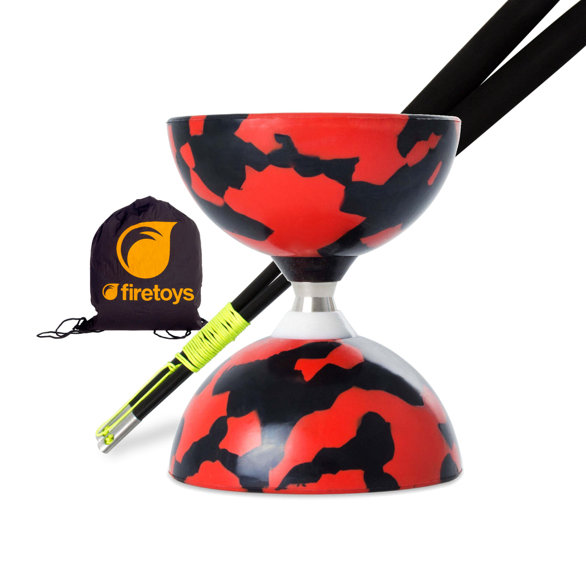 Jester Bearing Diabolo with Superglass Handsticks and Bag